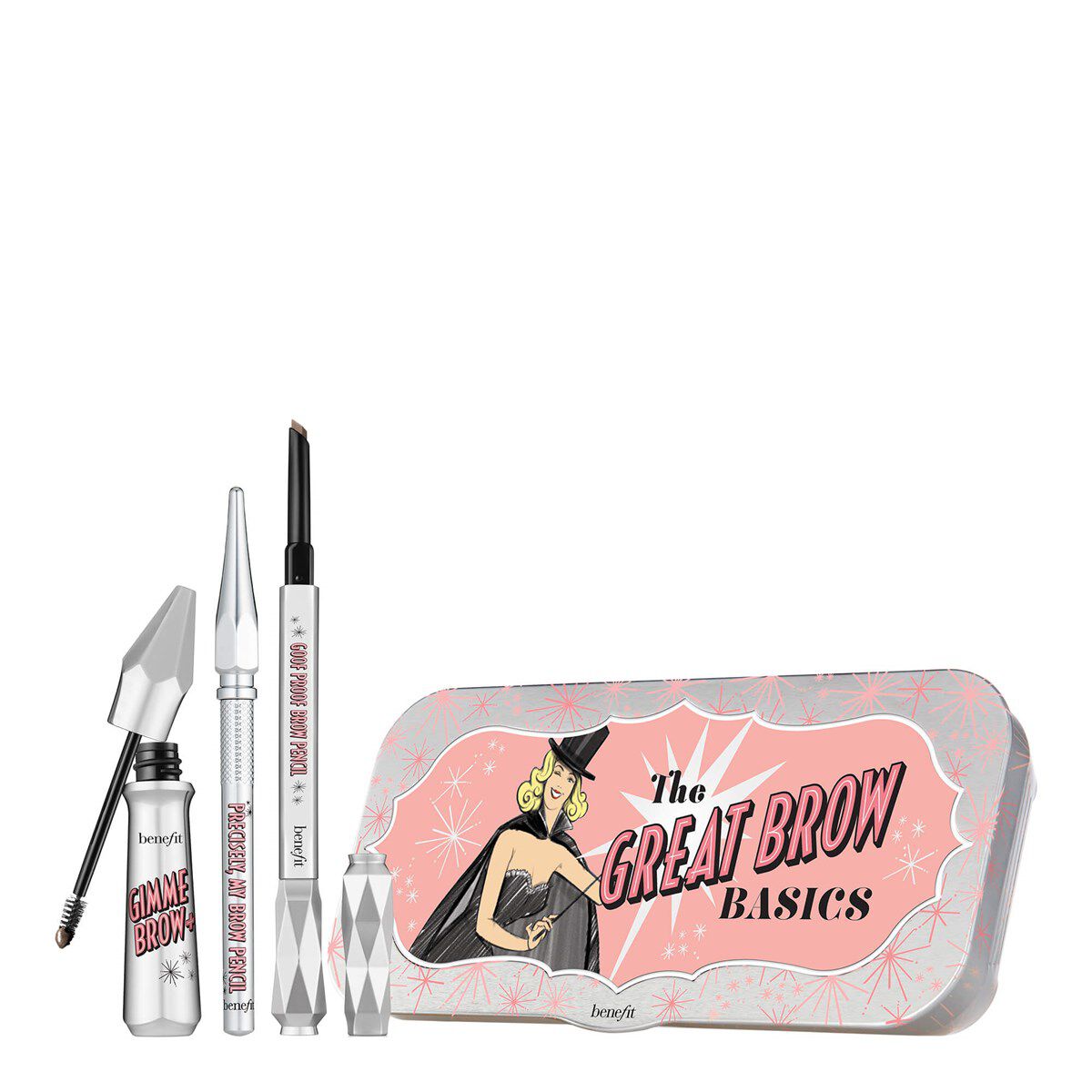 The Great Brow Basics all in one brow filling defining volumising kit Benefit Cosmetics